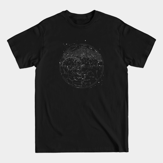 Vintage Northern Hemisphere Star Map - Constellations - T-Shirt sold by Chris Atkinson | SKU ...